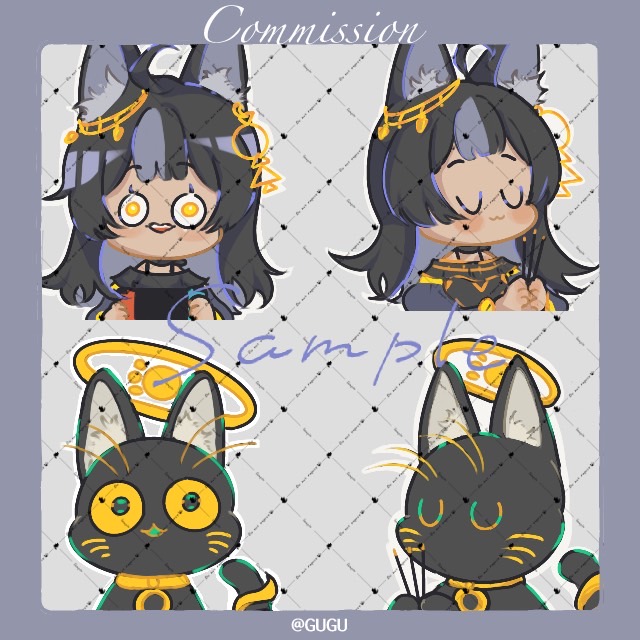 【可商業】LINE/直播貼圖組包 - GU咕咕 | Clibo 同人委託平台