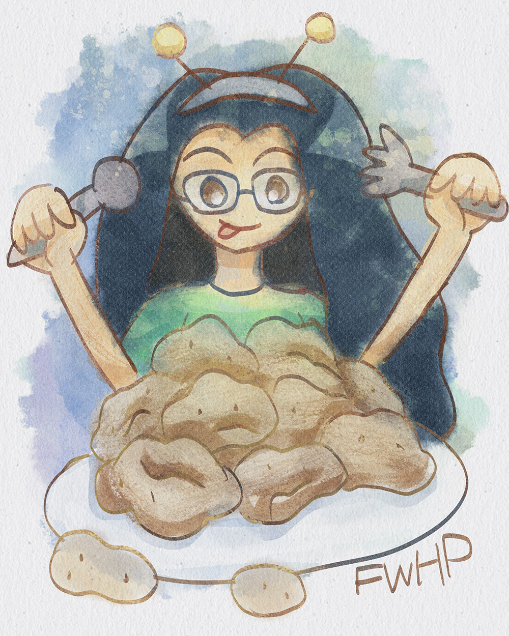 隨便的水彩風格 - 花樂 FWHPart | Clibo 同人委託平台