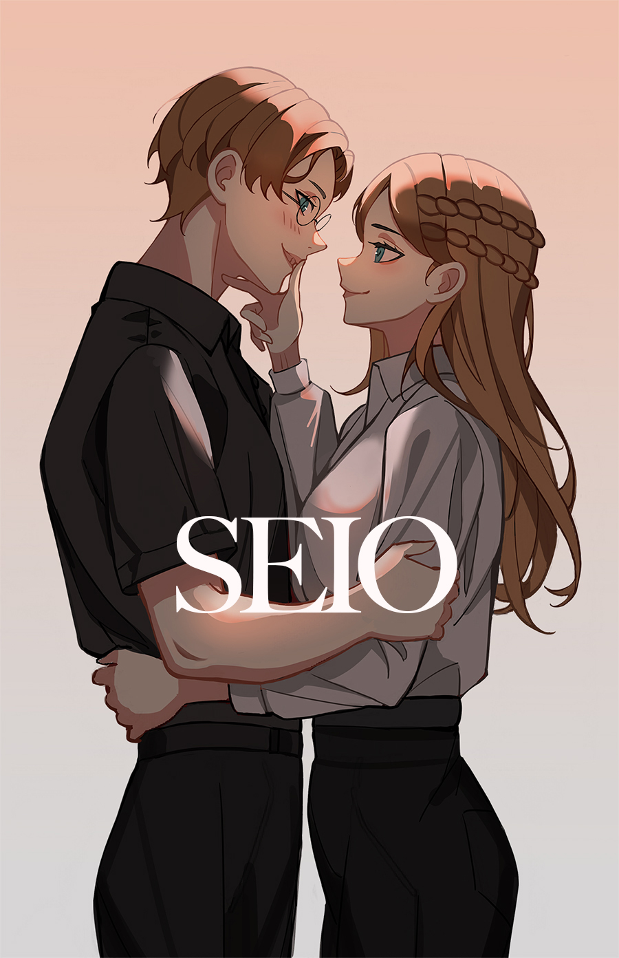 日系暖光插畫設計 雙人OC同人設定 角色立繪 插畫 封面設計 - Aoii | Clibo 同人委託平台