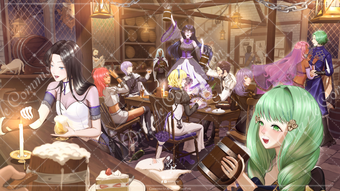 場景插畫 - 雨絃 Drizzle | Clibo 同人委託平台