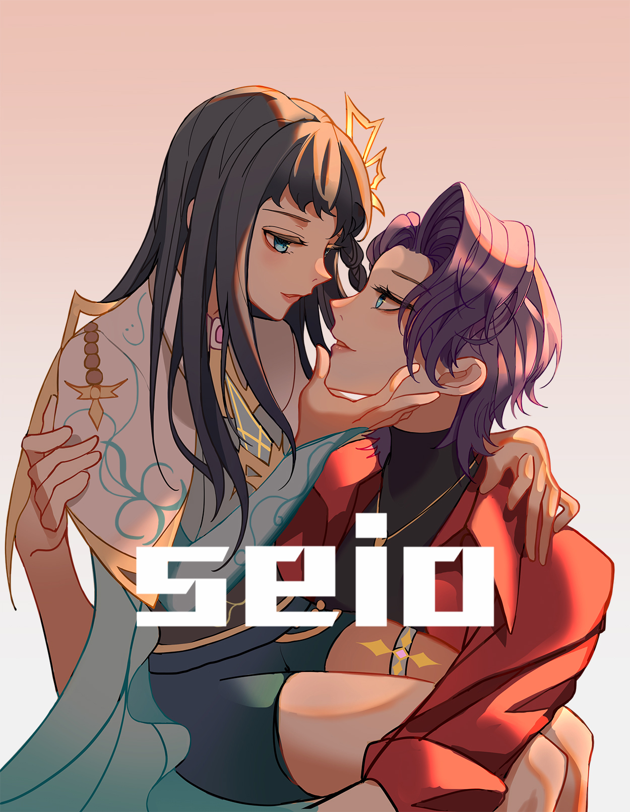 複製-複製-氛圍插畫角色設計 雙人互動OC同人設定 - Aoii | Clibo 同人委託平台