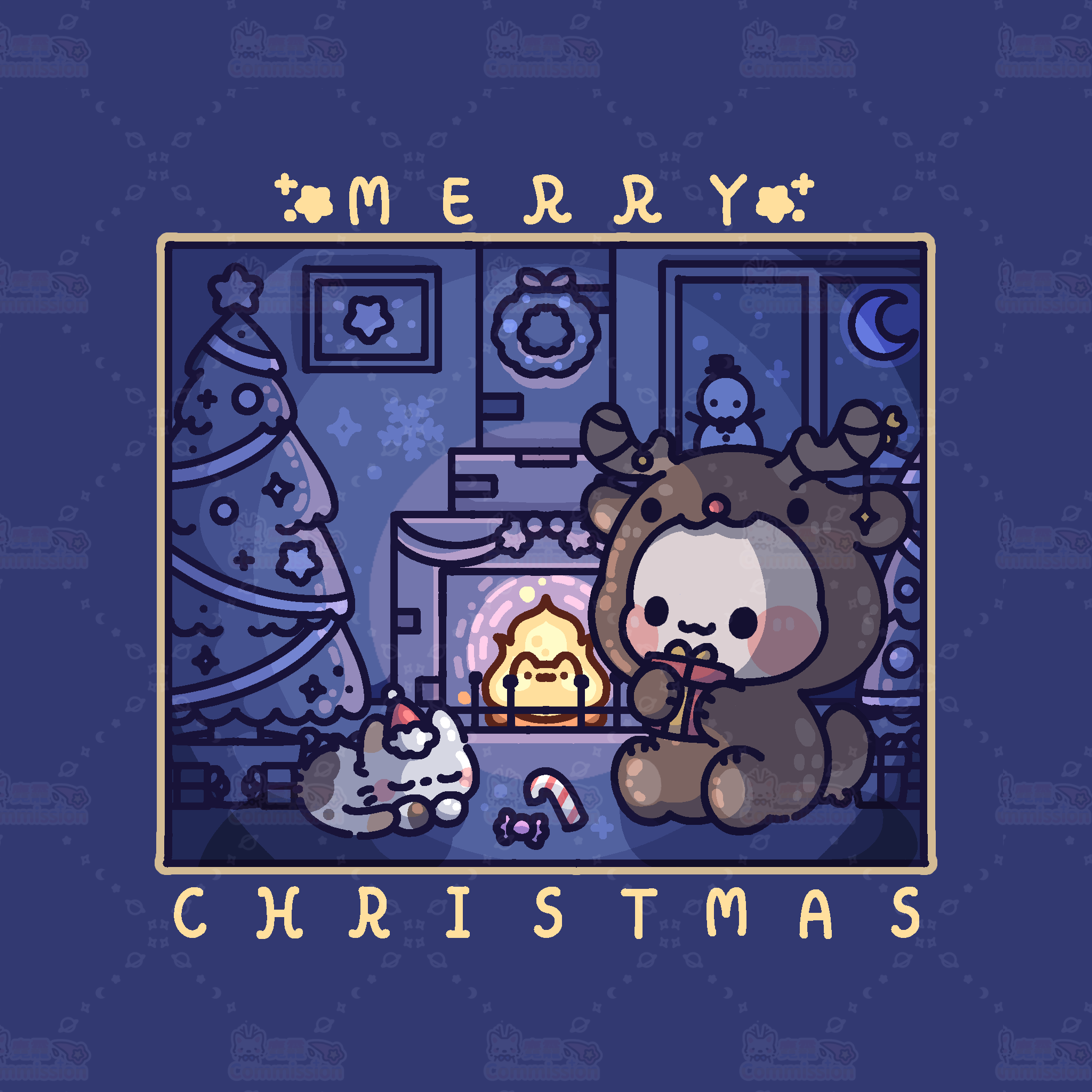 聖誕節賀卡委託 - 麑龗（Nilin) | Clibo 同人委託平台