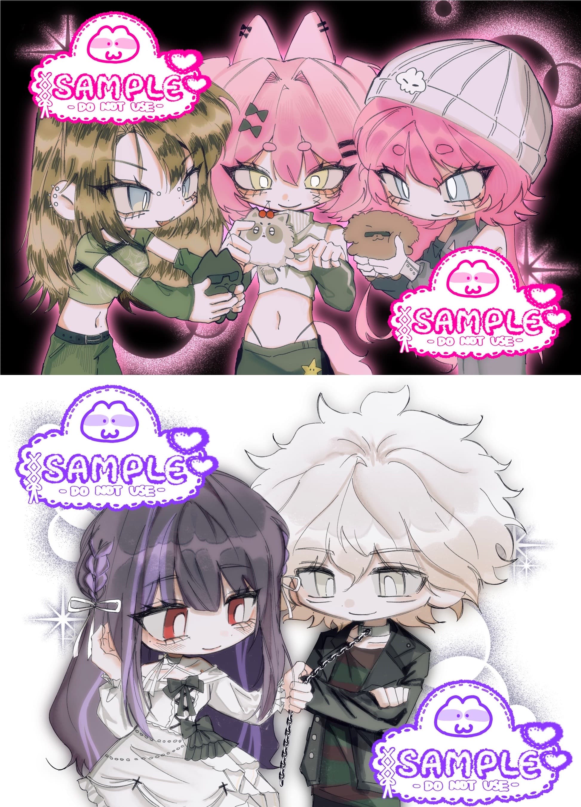 QQ人驚喜包 - 摸摸扣 | Clibo 同人委託平台